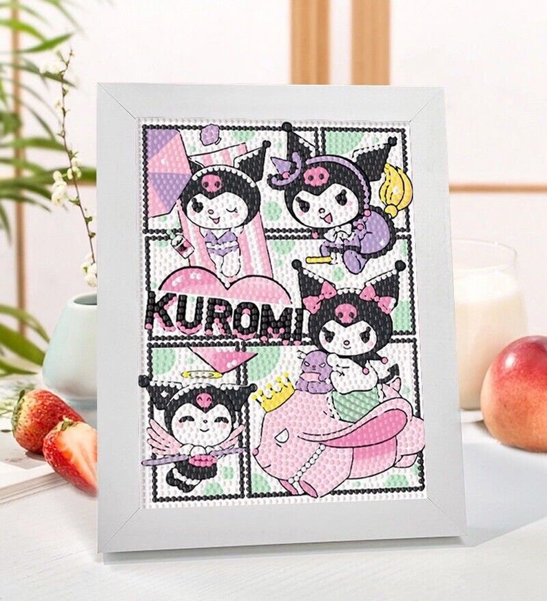 Sanrio Kuromi 5D Diamond Art Painting DIY Kit W/frame NEW - Etsy