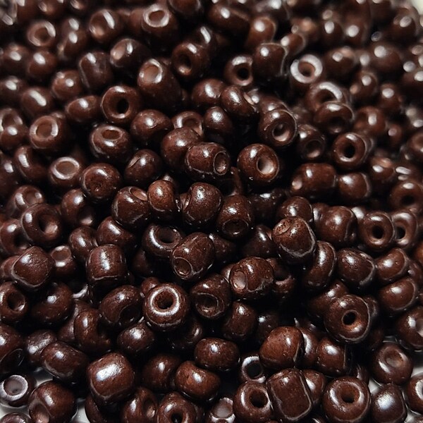 Dark Brown Beads - Etsy
