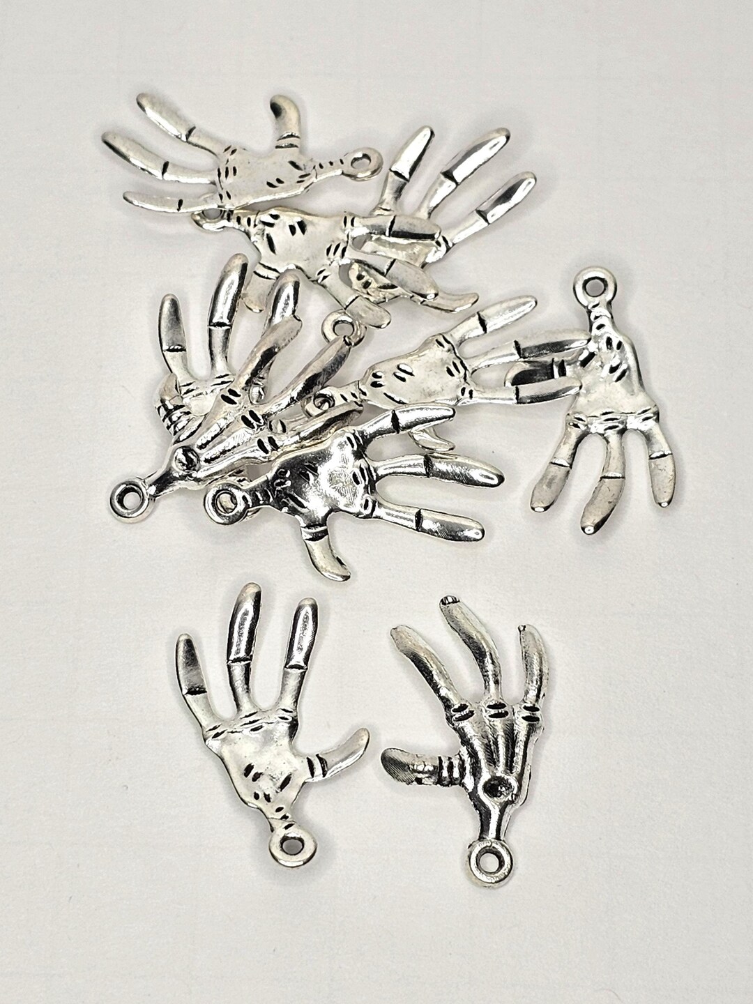 Clawed Skeleton Hand Charms - Set of 10 - Item Number 0431 - Etsy