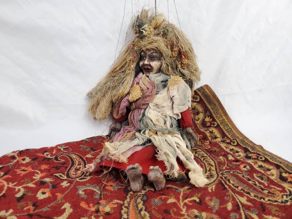 Sweet and Creepy Original Antique Zombie Voodoo Puppet Doll. | Etsy