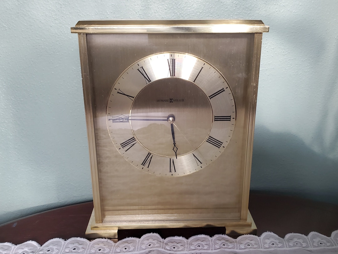 Howard Miller Exton 645-569 Brass Carriage Desk Mantel Clock Working D ...