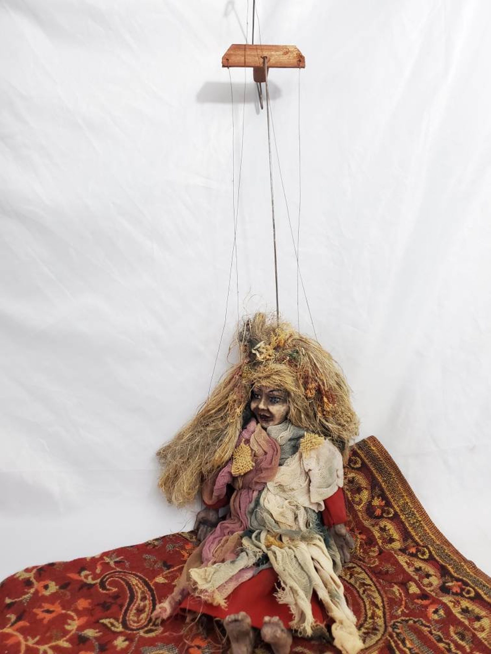 Sweet and Creepy Original Antique Zombie Voodoo Puppet Doll. | Etsy UK