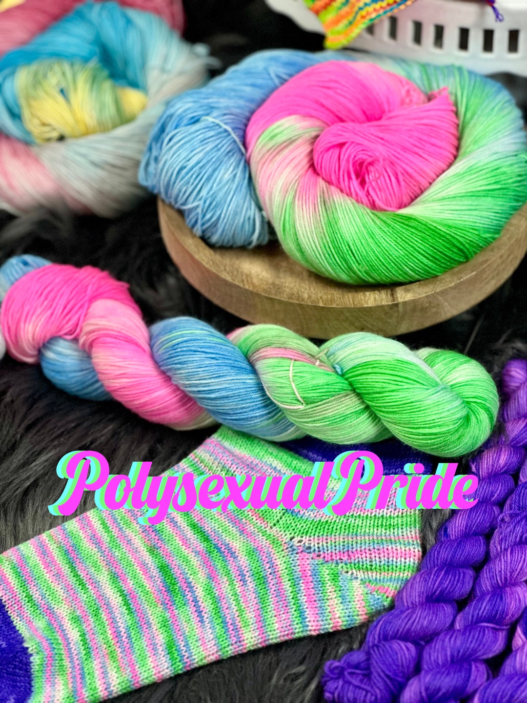 Pride Flags Yarn - Polysexual Pride - Etsy
