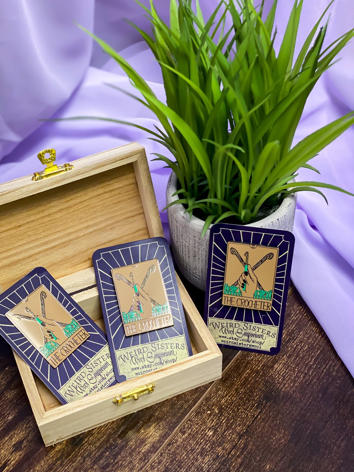 Crochet Tarot Enamel Pin - Etsy
