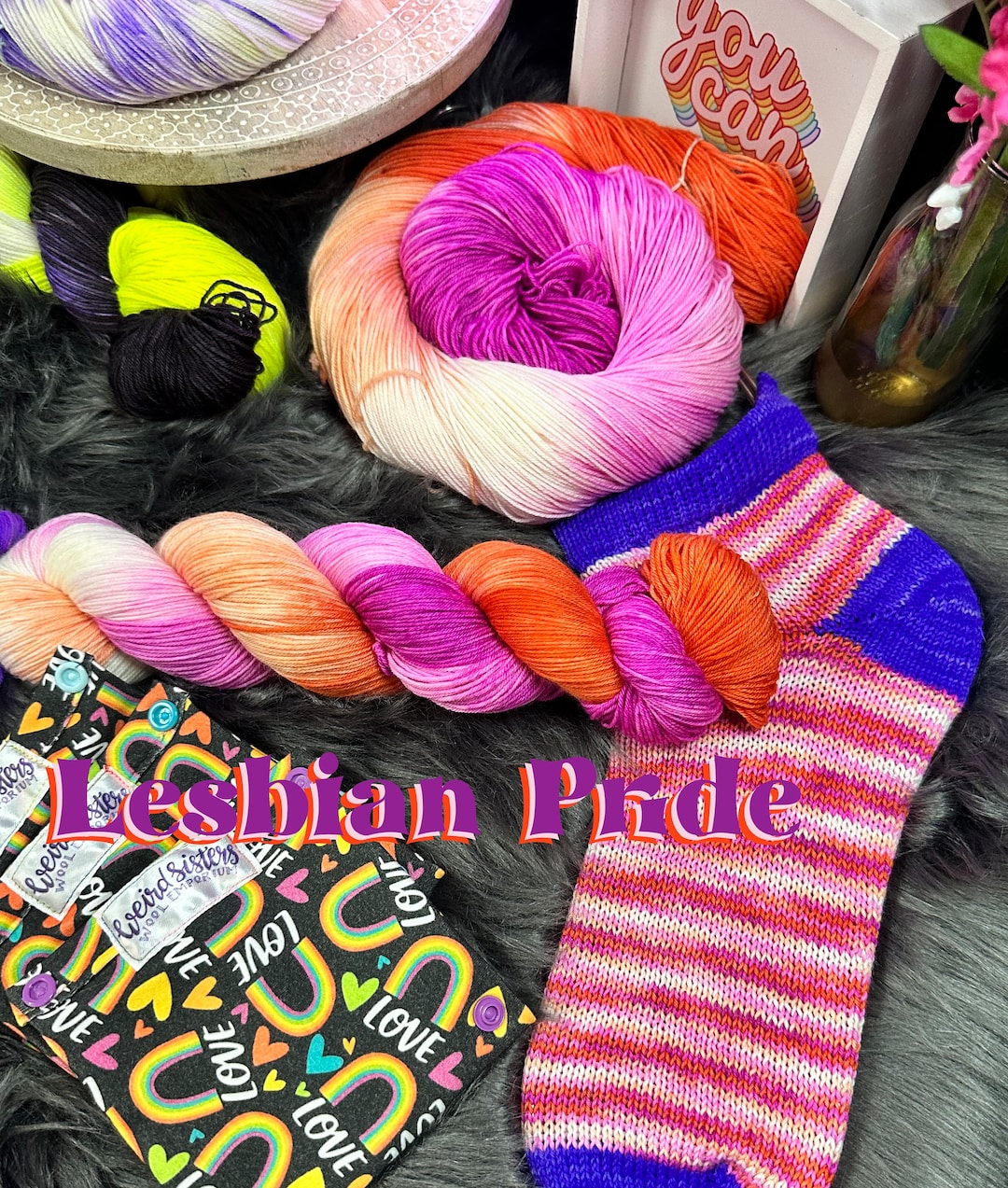 Pride Flags Yarn - Lesbian Pride - Etsy