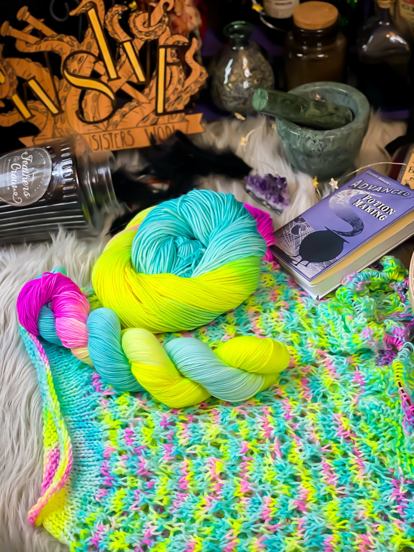 Gigglewater Potion alihotsy Draught Indie Dyed Yarn - Etsy UK