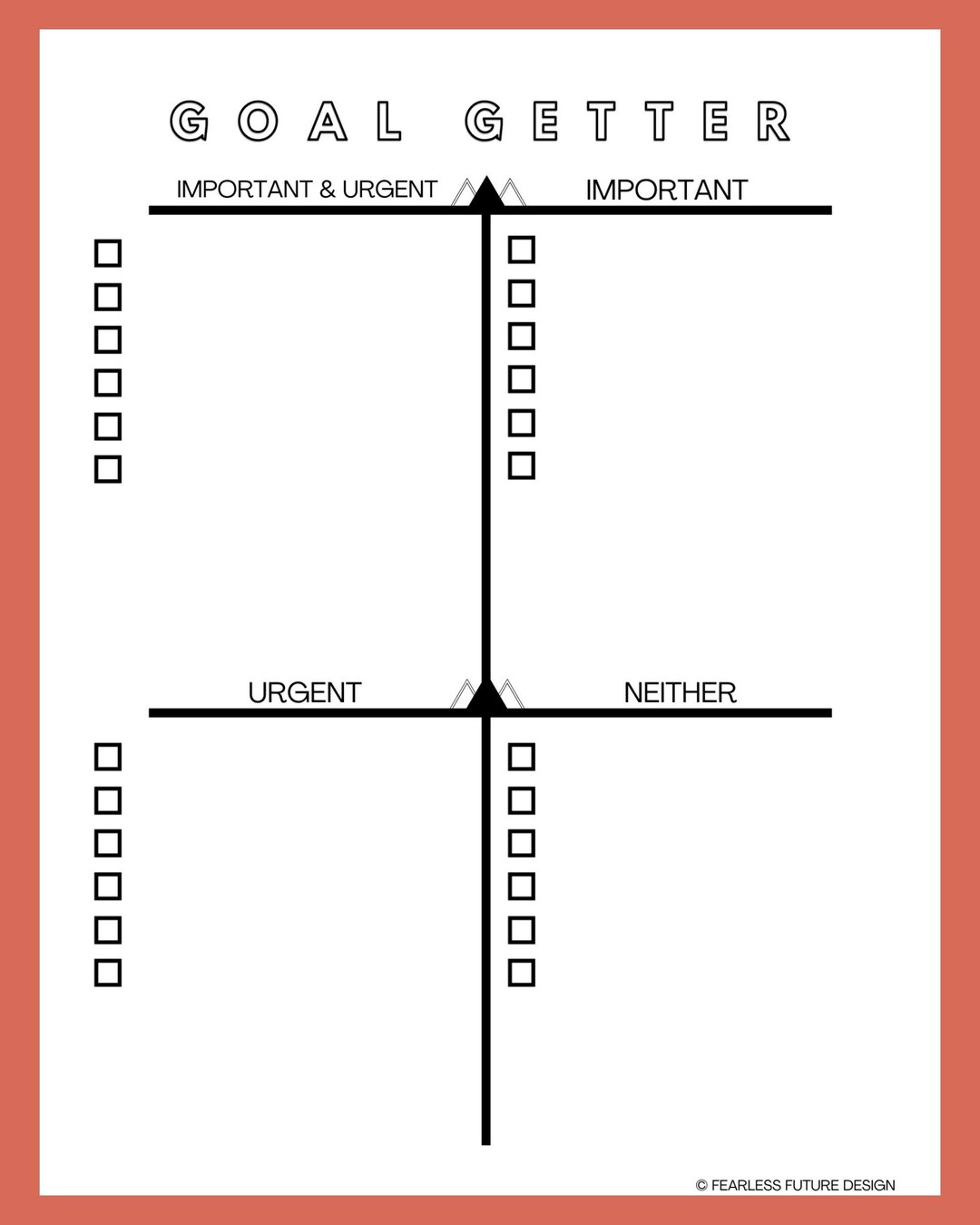 Goal Getter / Organization / Planner / Customizable / Accomplish What ...