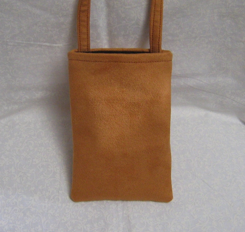 Minimalist Suede Handy Neck Pouch Cell Phone Neck Pouch - Etsy