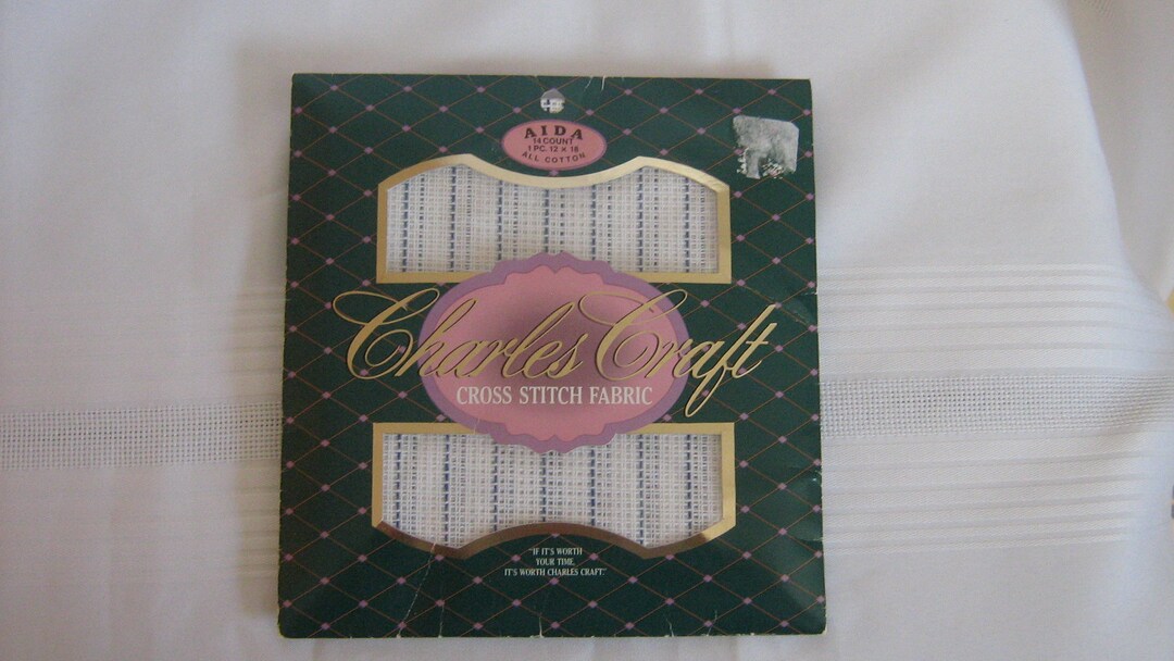 Cross Stitch Fabric by Charles Croft, Aida Cloth, Needlework Fabric ...