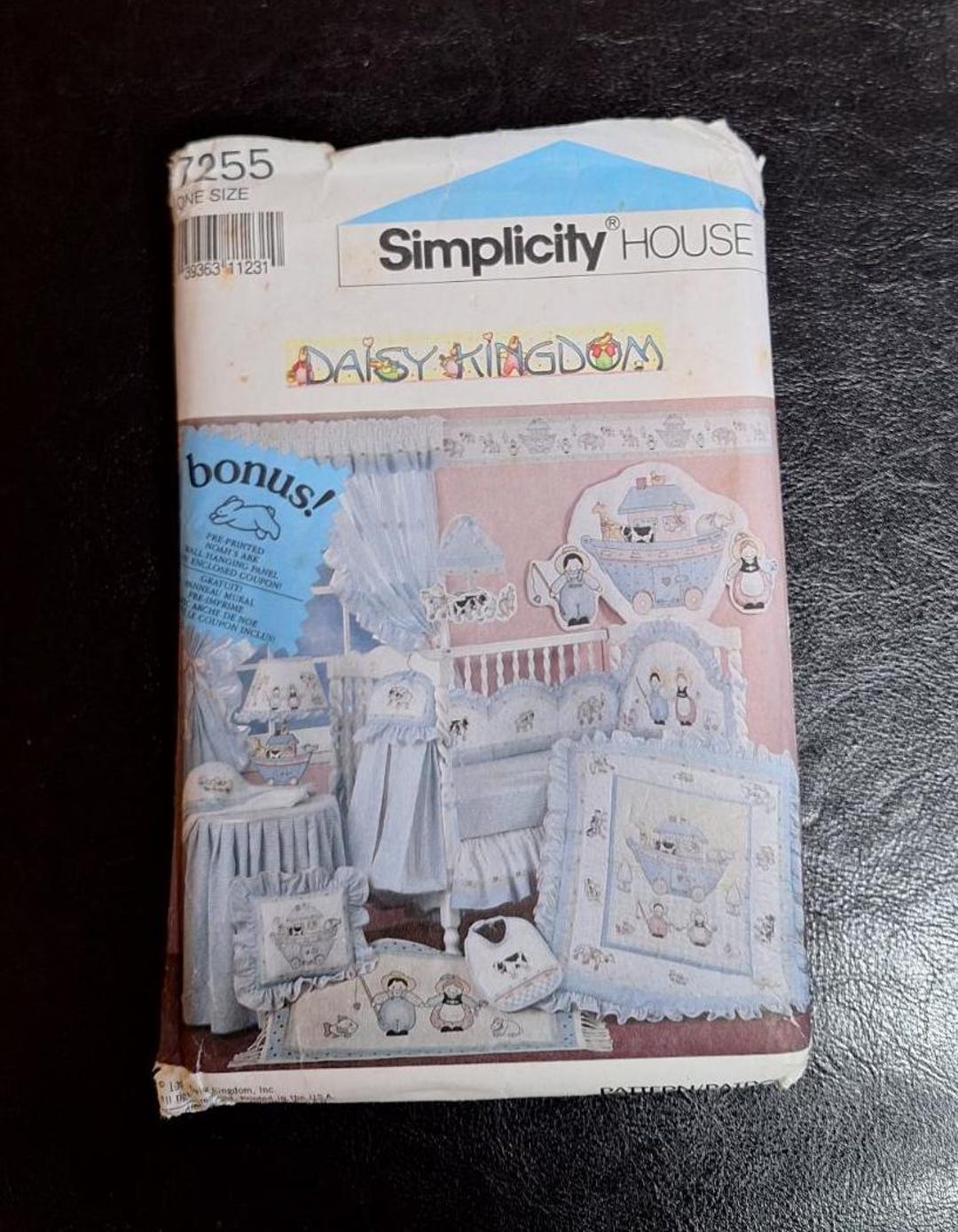 Daisy Kingdom Simplicity House #7255 Sewing Pattern, Baby Room ...