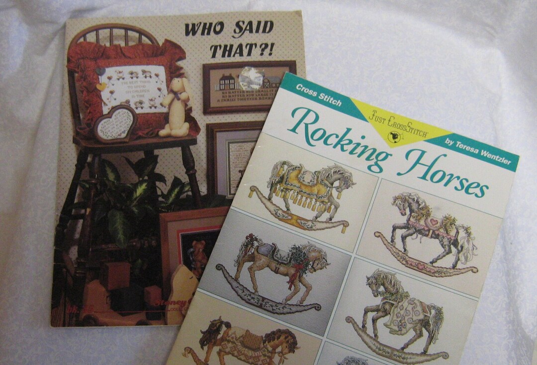 Rocking Horses Cross Stitch Patterns Pamphlet Who Said That - Etsy