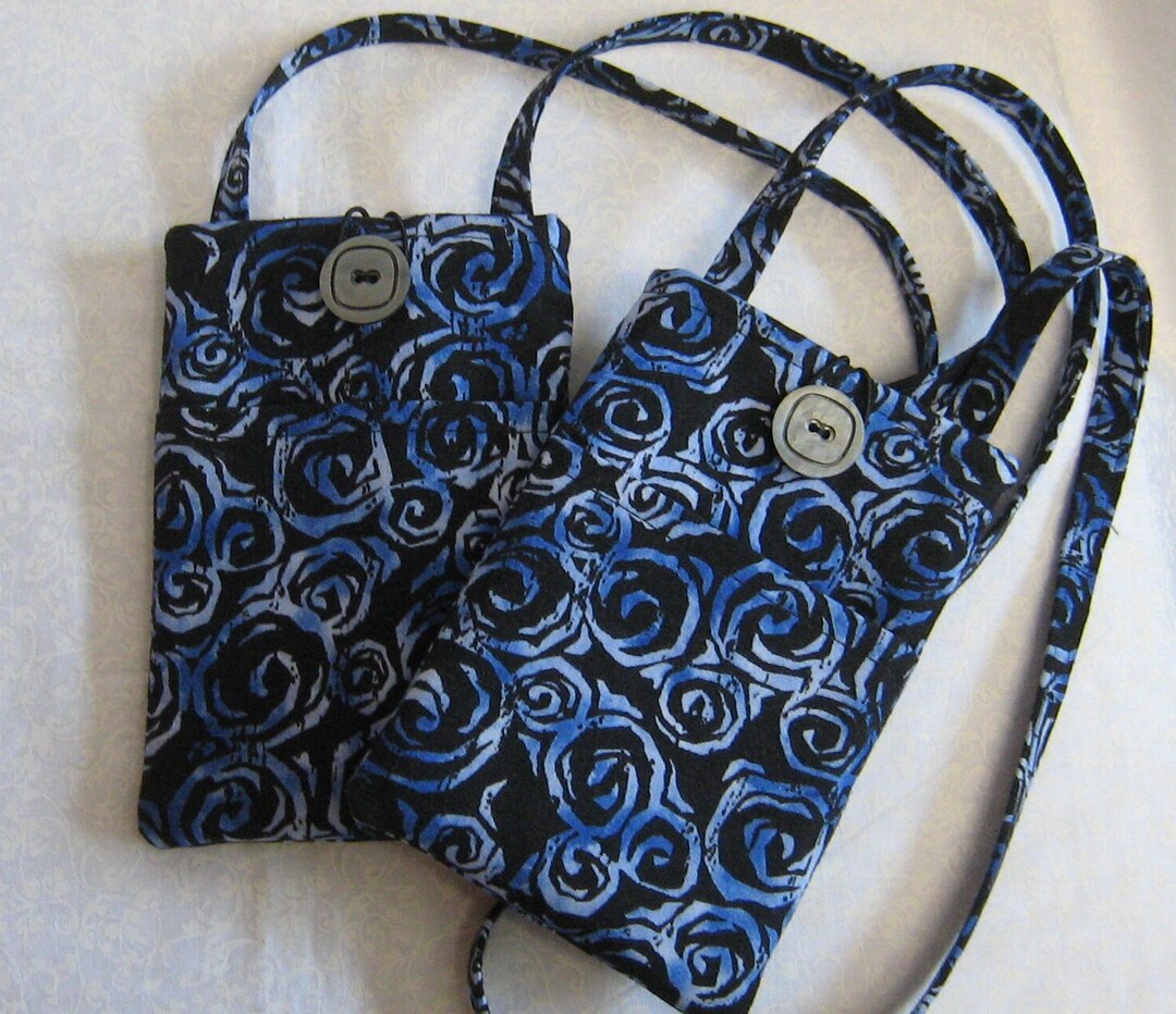 New Size Rose Swirl Neck Pouch, Cell Phone Case, Handy Phone Pouch ...