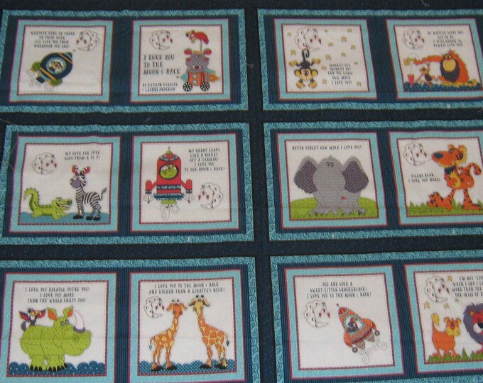 Moon and Back Fabric Panel Book by Leanne Anderson for Henry Glass ...