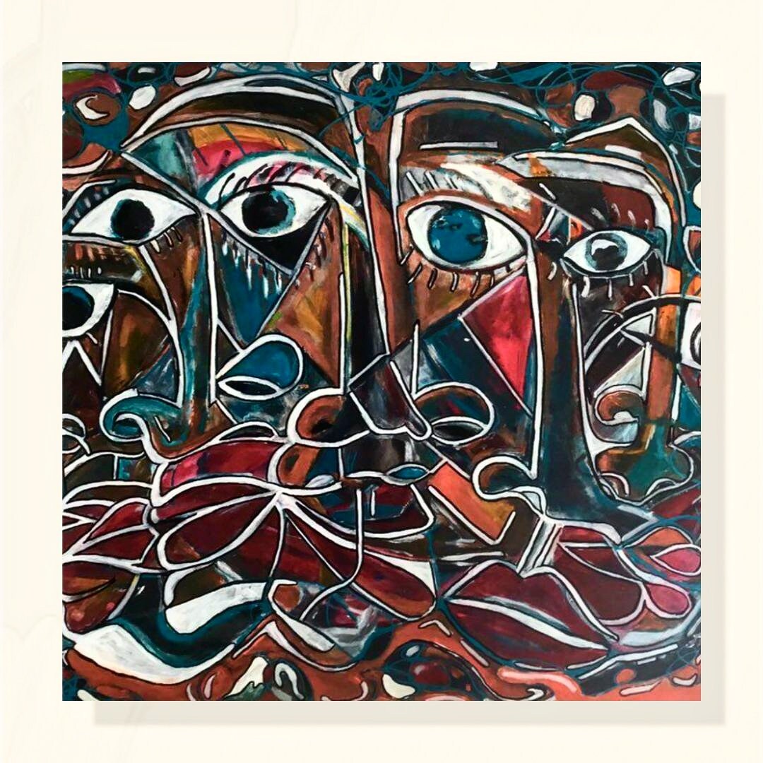 Original Painting on Fabric/acrylic Painting/expressionism - Etsy
