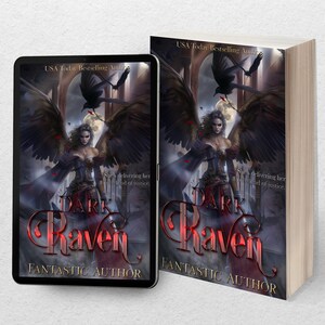 Premade Book Cover Design, Dark Raven, Avenging Angel, Ebook Cover ...