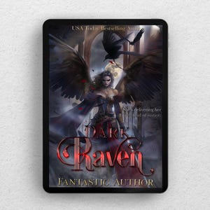 Premade Book Cover Design, Dark Raven, Avenging Angel, Ebook Cover ...