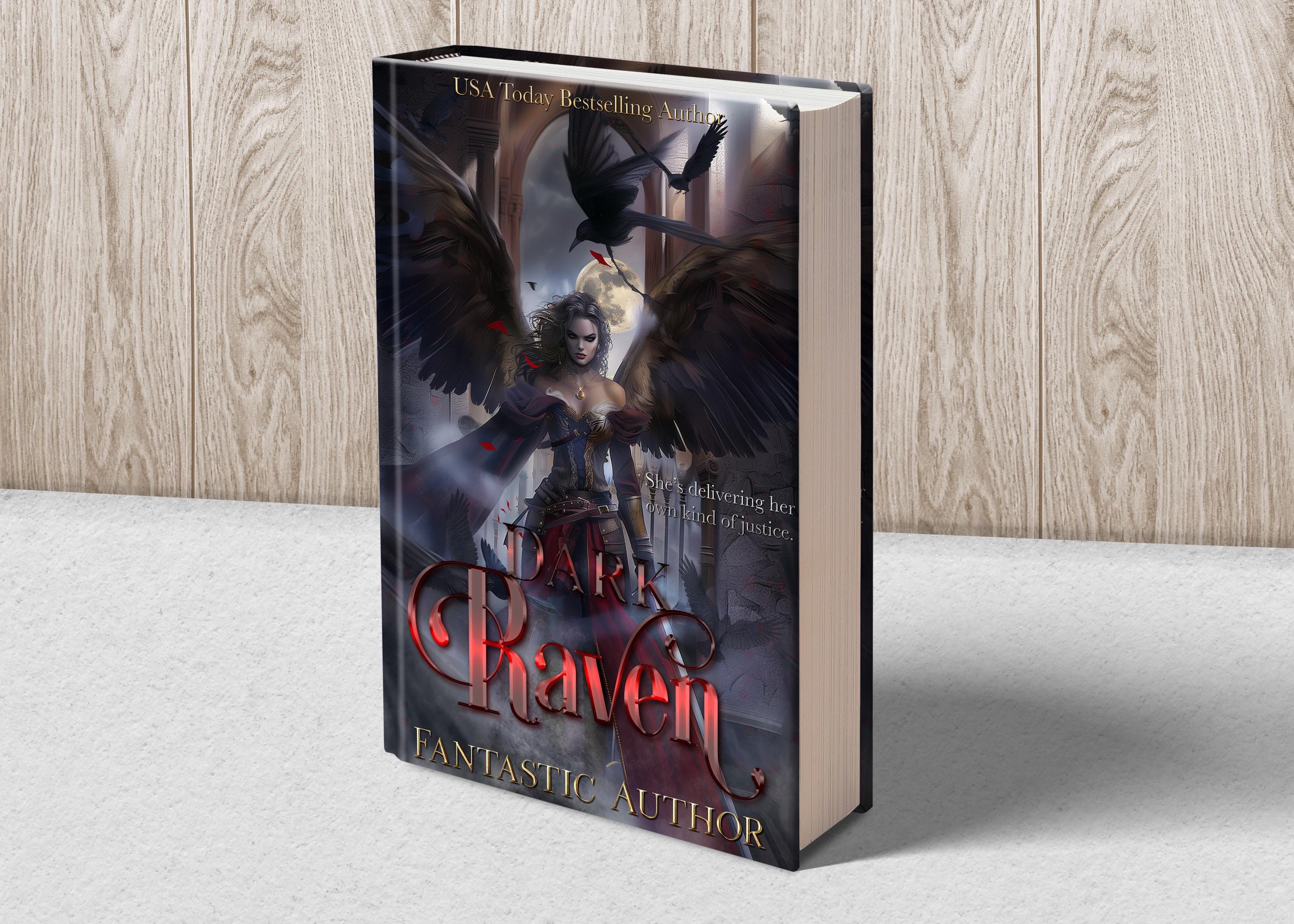 Premade Book Cover Design, Dark Raven, Avenging Angel, Ebook Cover ...
