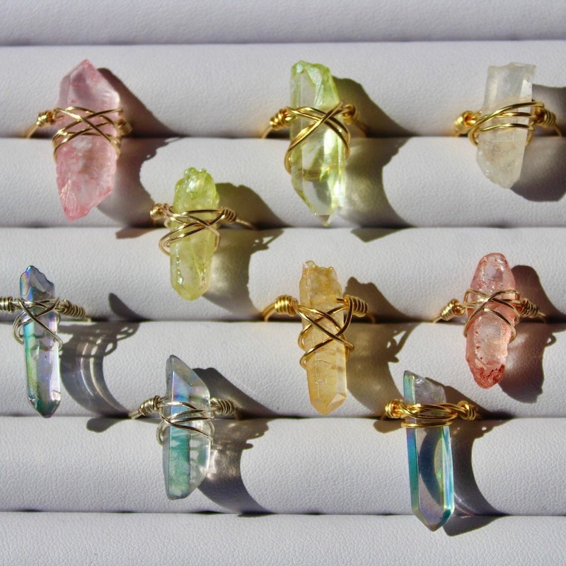 Crystal Rings - Etsy