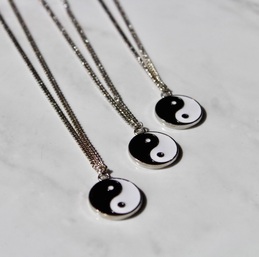 Yin-yang Chain Necklace - Etsy