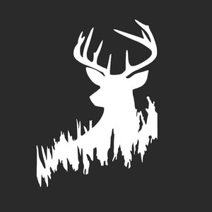 Deer Outline - Hunting - Permanent Vinyl Decal - Etsy