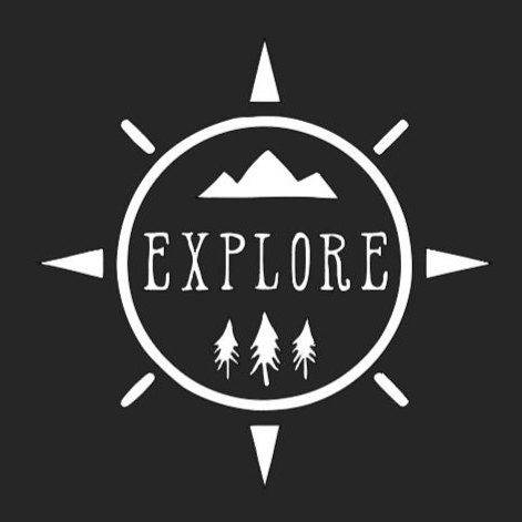 Explore Compass Permanent Vinyl Decal - Etsy