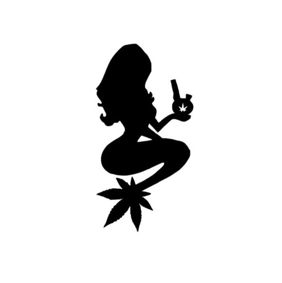 Hippie Mermaid Vinyl Decal | Etsy