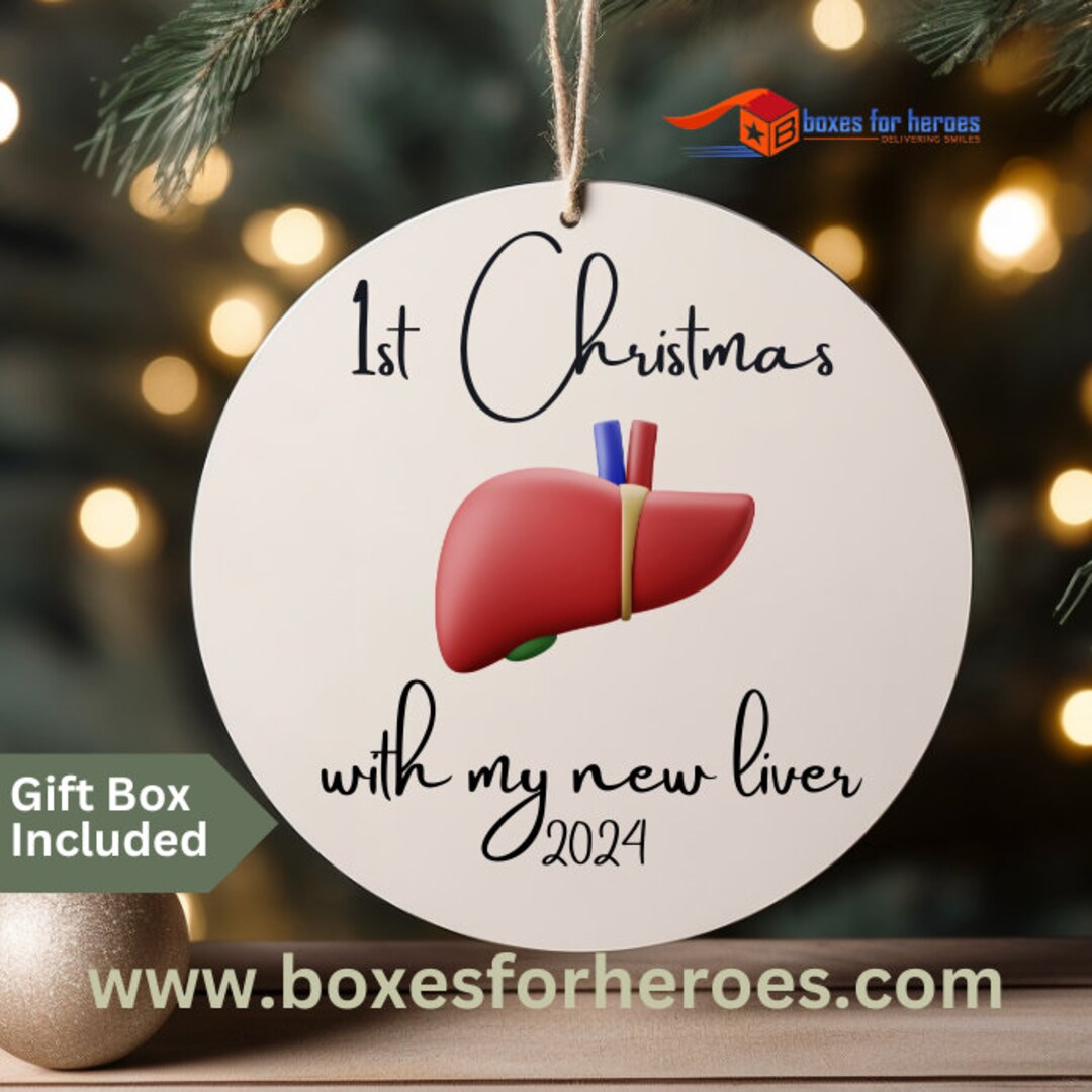 First Christmas Liver Transplant Ornament | First Christmas Kidney ...