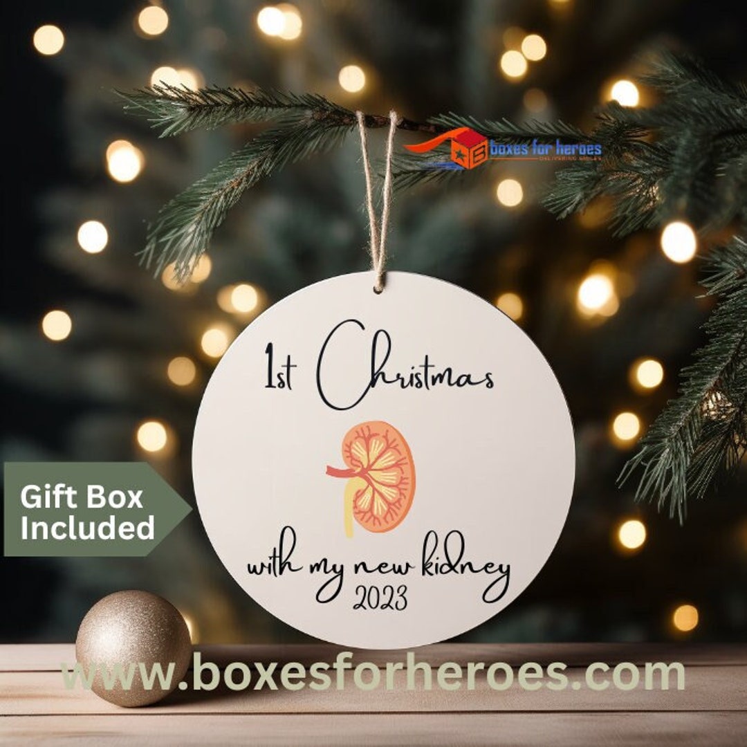 First Christmas Kidney Transplant Ornament first Christmas Heart ...