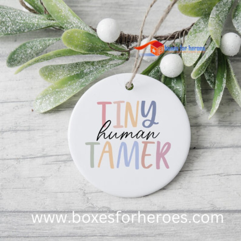 Tiny Human Tamer Ornament. Unique Gift for Teacher | Daycare Worker ...