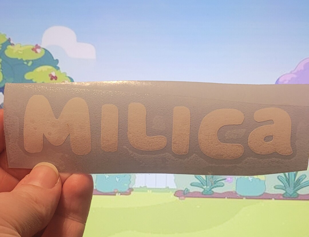 Custom Name Vinyl Decal | Bluey | Custom - Etsy