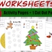 Printable PDF Christmas Activity Sheets for Kid, Children, Daycare ...