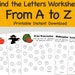 Find the Letters A-Z Activity Sheets, Kid's Printable (PDF) - Etsy