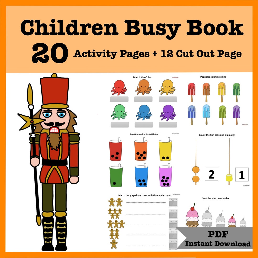 Toddler Learning Binder Book, Busy Book, Bundle, PDF Printable ...