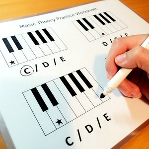 Printable PDF Music Theory Flash Cards and Worksheets, Daycare, Child ...