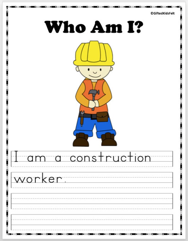 Printable PDF Community Helpers, Social Studies, for Kids, Children ...