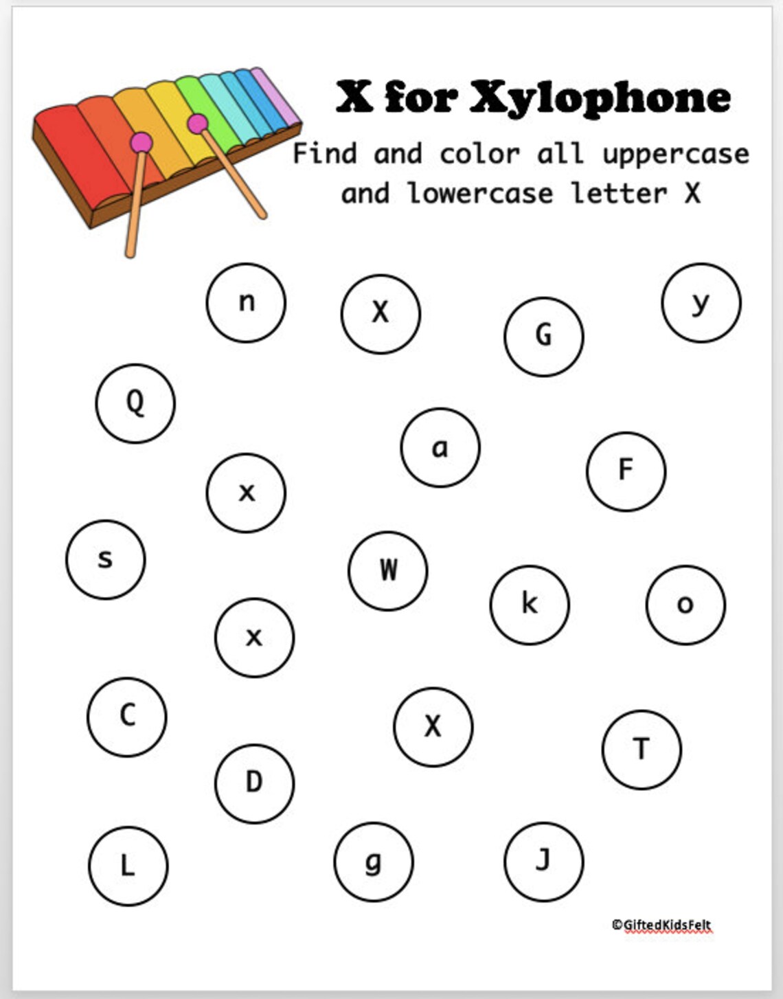 Printable PDF Find the Letters/alphabets Activity Sheets A-Z for Kid ...