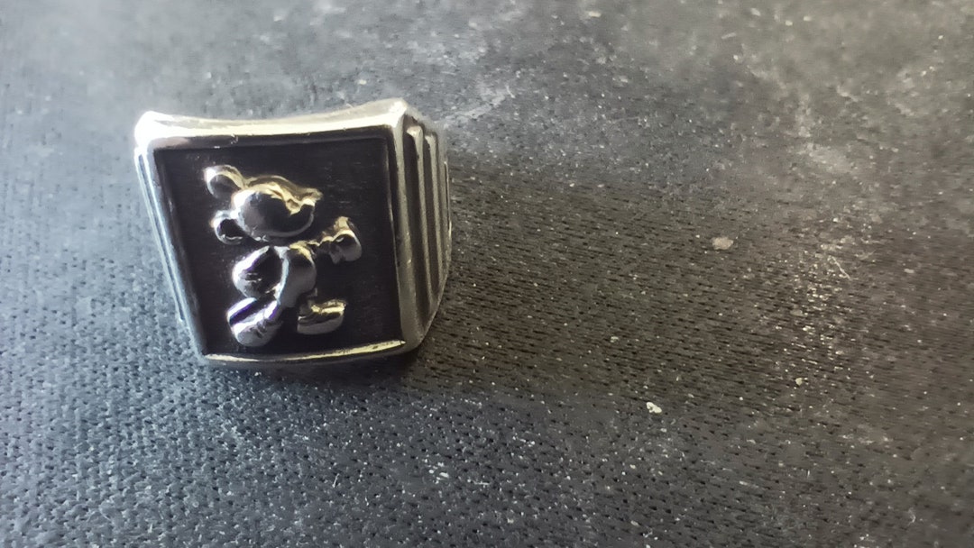 Vintage Sterling MICKEY MOUSE Child's Ring - Etsy