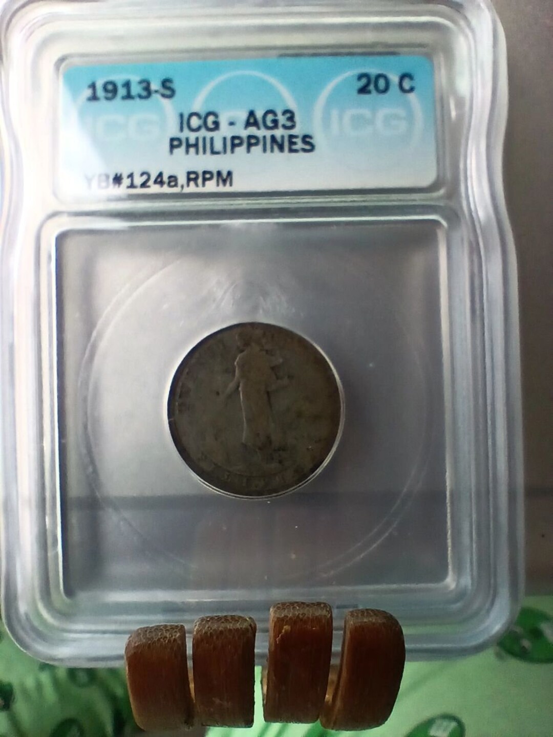 1913s/s PHILIPPINES 20 Centavos ICG-AG3 RPM - Etsy