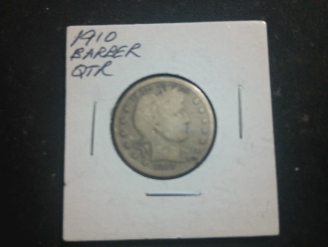 1910 BARBER Quarter - Etsy