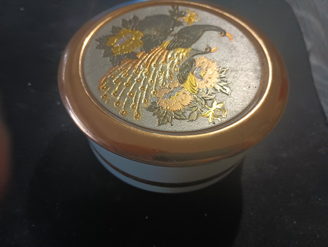 Vintage Japanese art of Chokin Trinket Box porcelain and 23k - Etsy