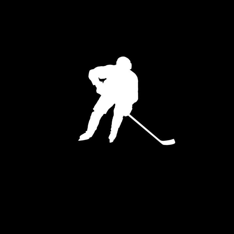 Hockey Player Decal - Etsy