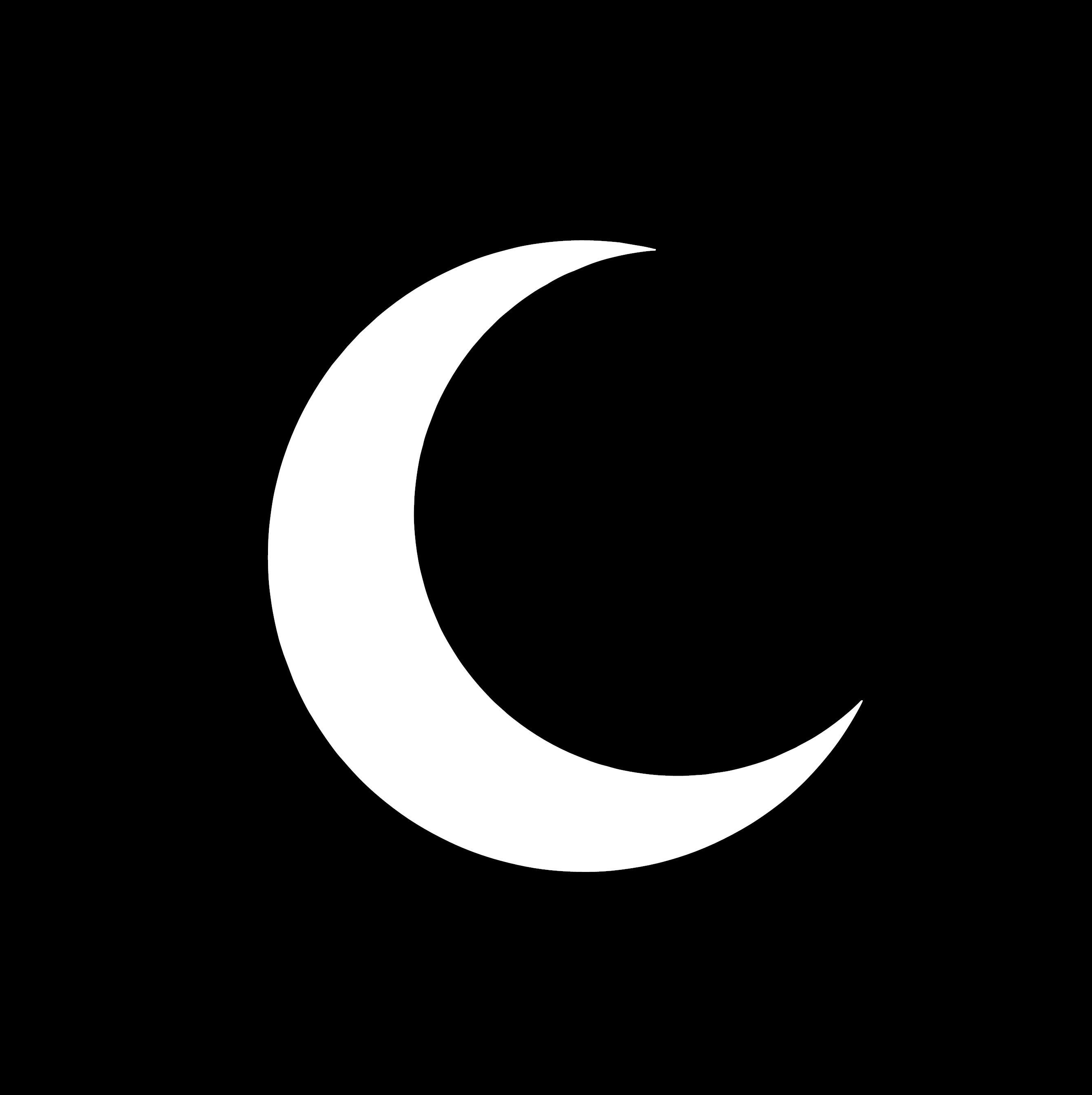 Crescent Moon Sticker - Lunar Moon Vinyl Decal for Laptop Phone Car ...