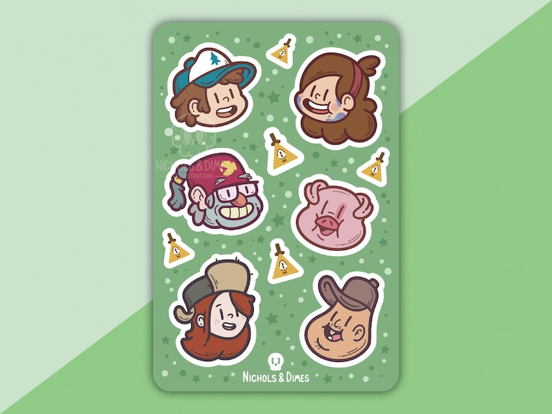 Gravity Falls Sticker Sheet - Etsy