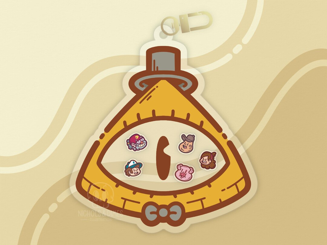 Bill Cipher 3 Inch Double-sided Acrylic Shaker Keychain - Etsy