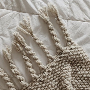 KNITTING PATTERN | Blanket, Throw, Afghan | Beginner Knit Blanket ...