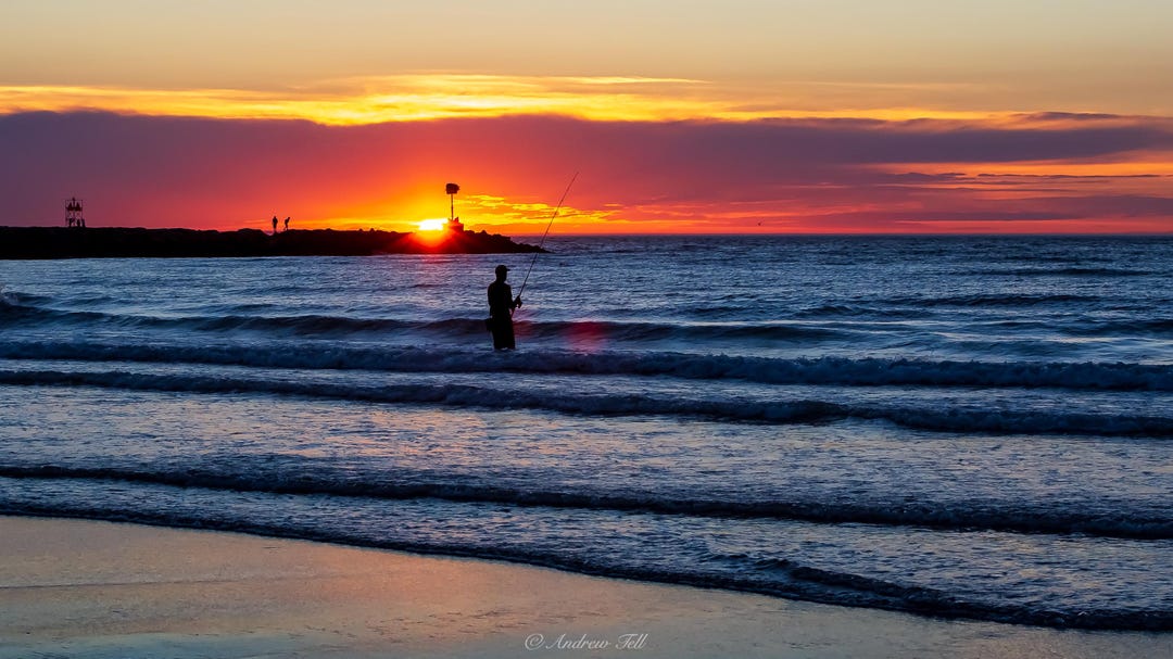 Cape Cod Fisherman Sunset Photography Print, Coastal Wall Art, Nautical ...