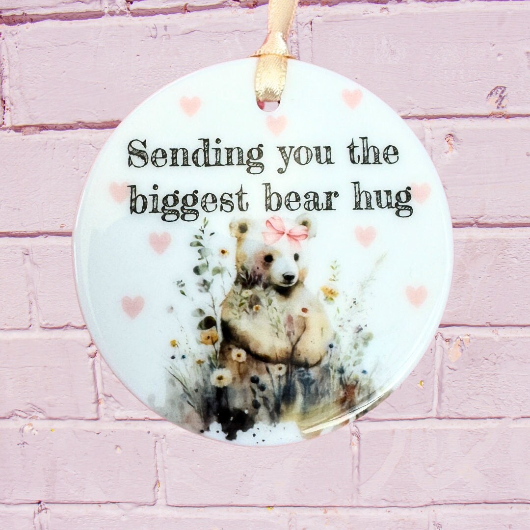 Sending Hugs Keepsake | Cheer up Gift | Birthday Gifts for Her | Bear ...