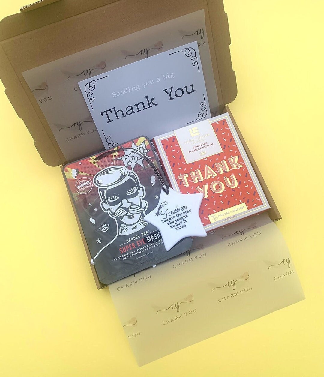 Male Thank You Teacher Gift Letterbox Gift Teacher Gift - Etsy
