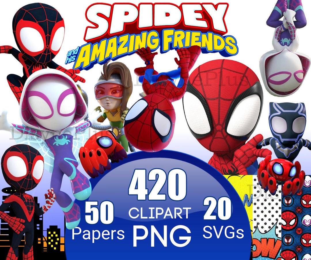 Spidey PNG, Spidey and His Amazing Friends Clipart, Spidey and His ...