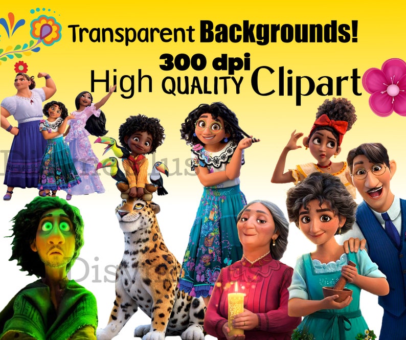 Encanto PNG Encanto SVG Encanto Clipart Vibrant Images for - Etsy